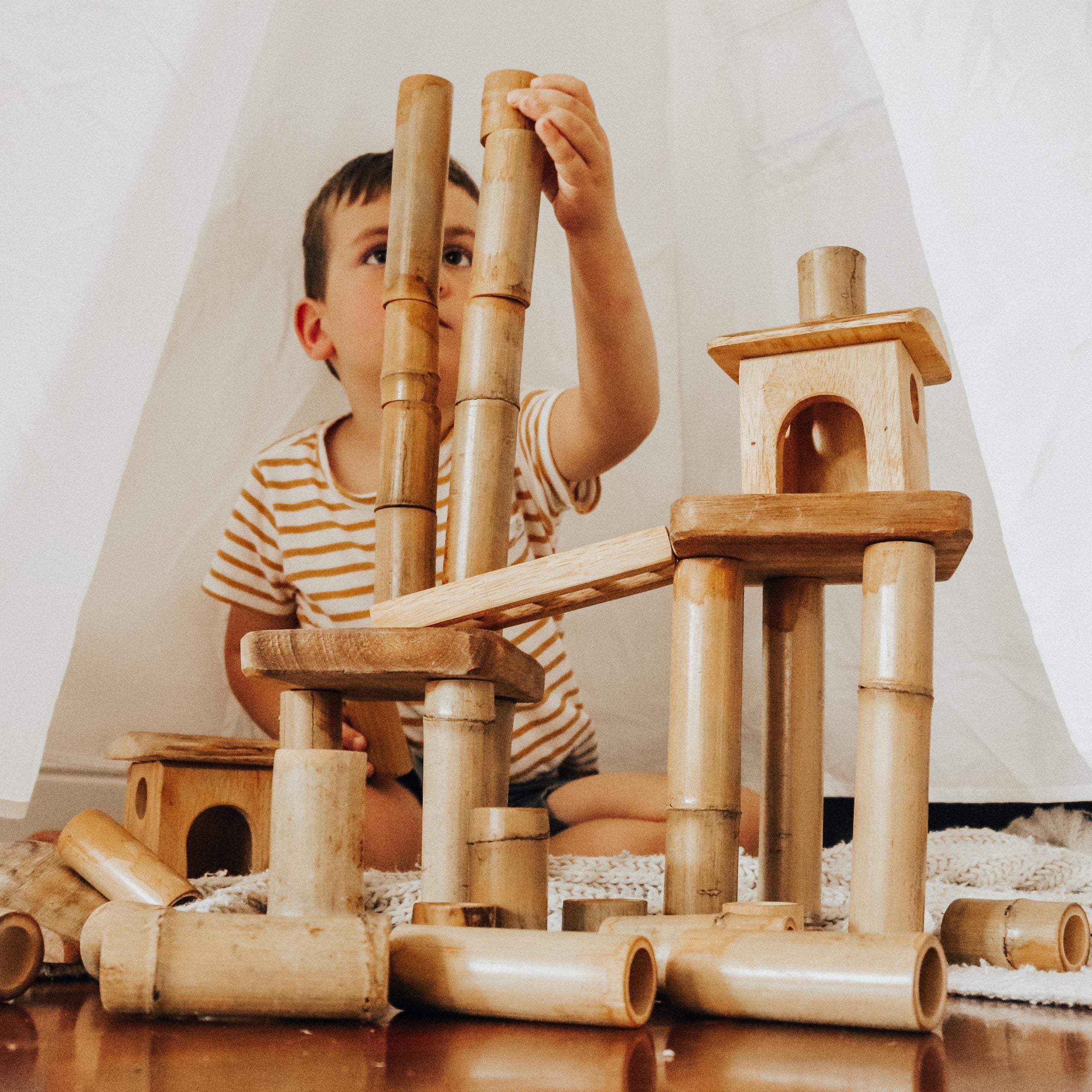 Bamboo Building Set with Houses – The Saltwater Collective